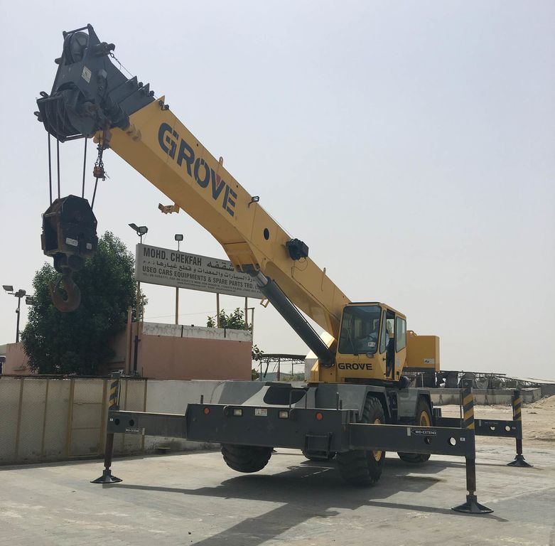 Grove TMS600E crane - load chart, specs & dimensions (2010 - 2017 ...