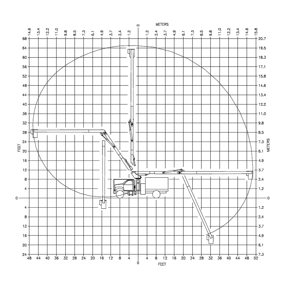 Versalift VO-260-REAR Specs & Dimensions (2017 - 2025) | Trailer Mounted Articulating Boom Lifts ...