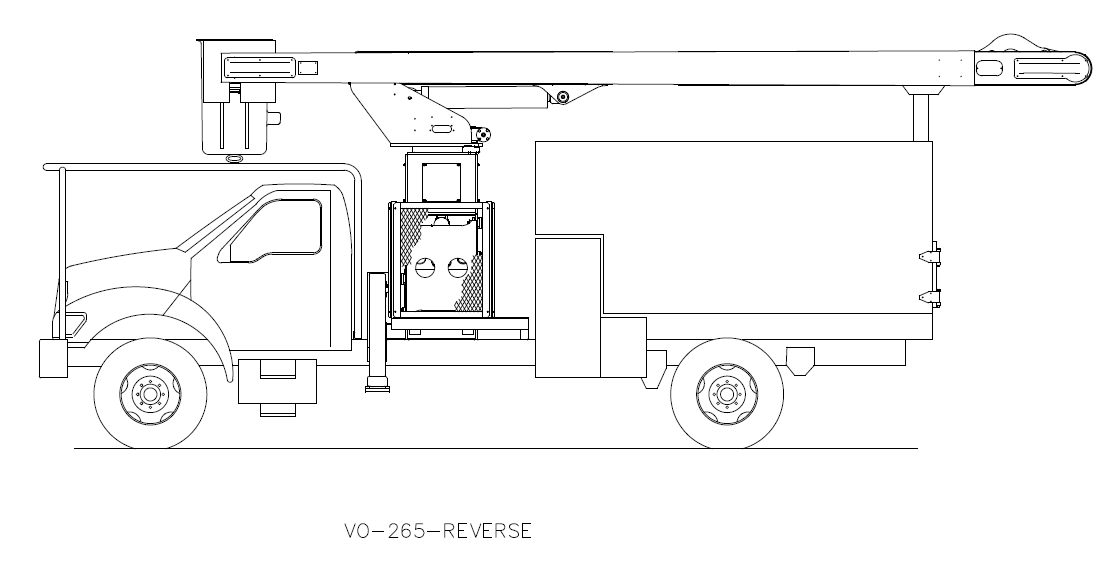 Versalift VO-265-REV Specs & Dimensions (2017 - 2025) | Trailer Mounted Articulating Boom Lifts ...