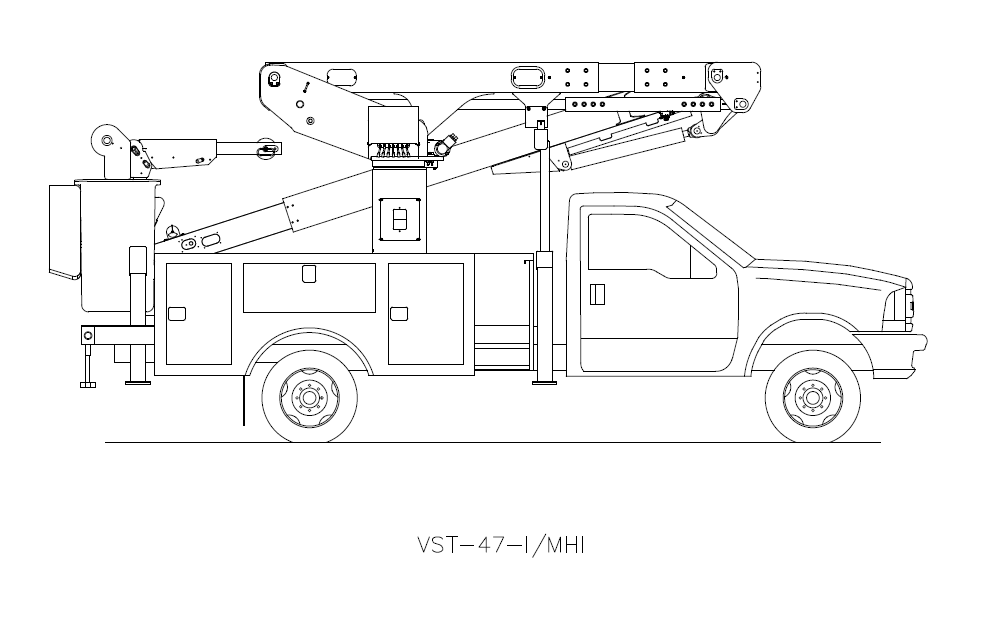 Versalift VST-47-MHI Specs & Dimensions (2017 - 2025) | Trailer Mounted Articulating Boom Lifts ...