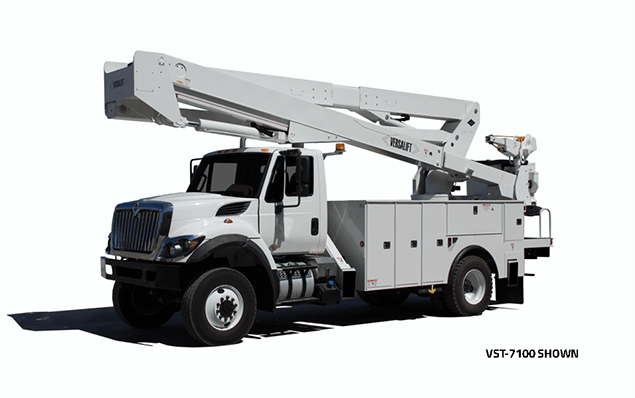 Versalift VST-7100-MHI Specs & Dimensions (2017 - 2025) | Trailer Mounted Articulating Boom ...