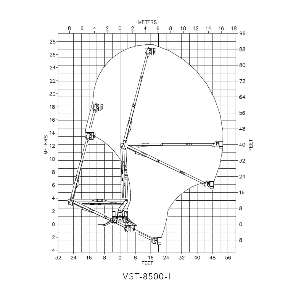 Versalift VST-8500-I Specs & Dimensions (2017 - 2025) | Trailer Mounted Articulating Boom Lifts ...