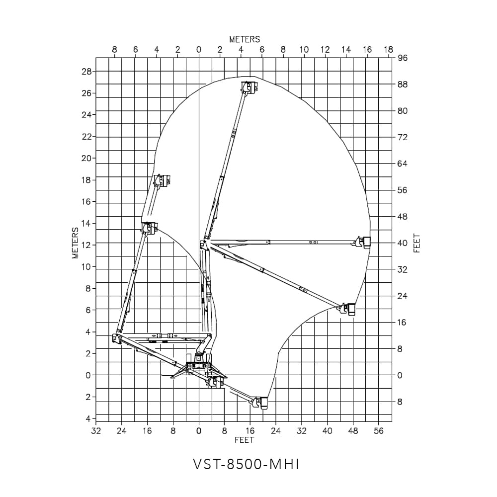 Versalift VST-8500-MHI Specs & Dimensions (2017 - 2025) | Trailer Mounted Articulating Boom ...