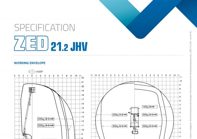 CTE ZED 21.2 JHV Specs (2014 - 2016) | Trailer Mounted Articulating ...