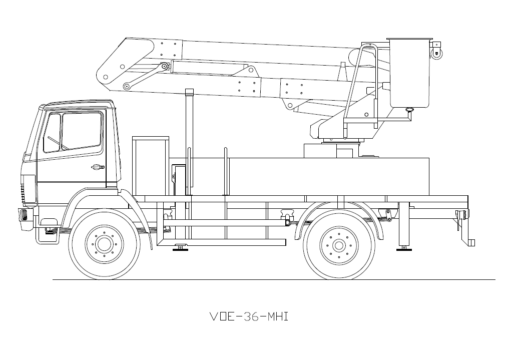 Versalift VOE 36-MHI Specs & Dimensions ( - 2025) | Trailer Mounted Articulating Boom Lifts ...