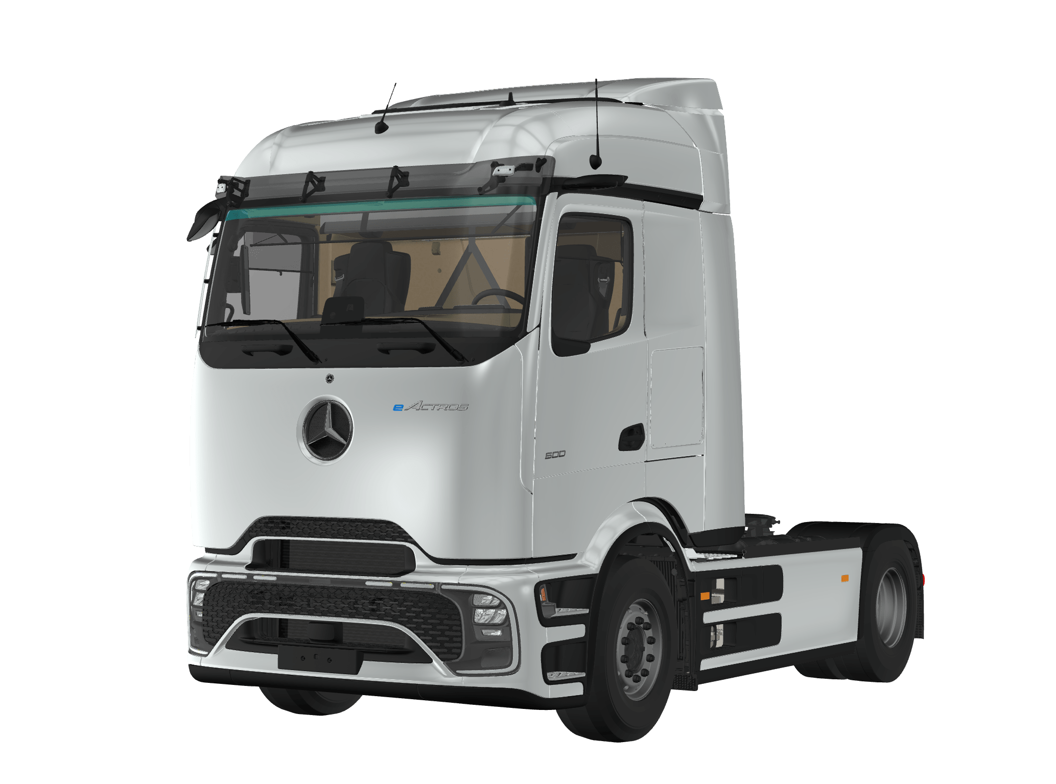 Mercedes-Benz eActros 600 LS 4x2 (2022 - 2025) Truck Specs & Dimensions ...