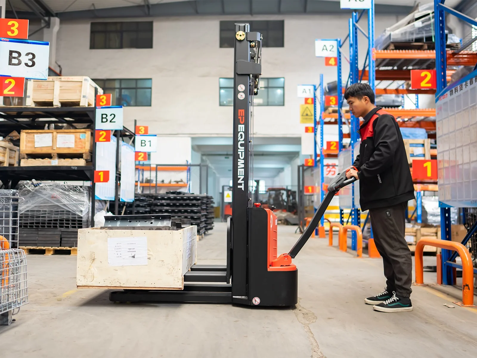 EP ES12-12ES walkie stacker specs & dimensions (2024 - 2026) | LECTURA ...