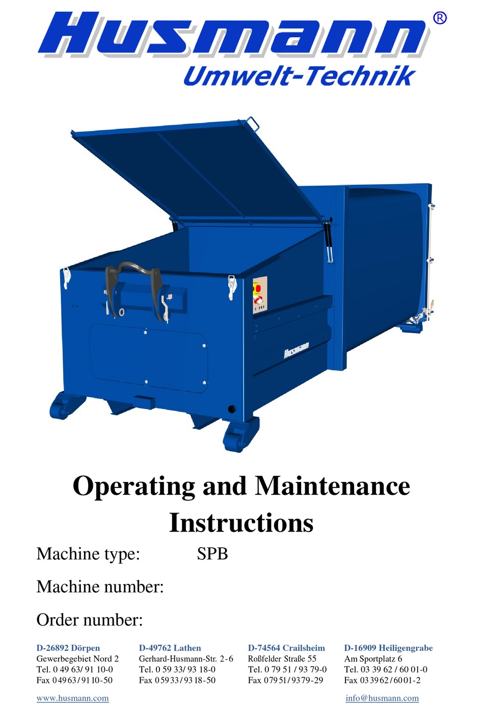 Husmann SPB 20 SW-E Specifications & Technical Data (2006-2013 ...