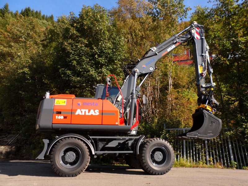 Atlas 160 W excavator specs & dimensions (2010 - 2013) | Diggers ...