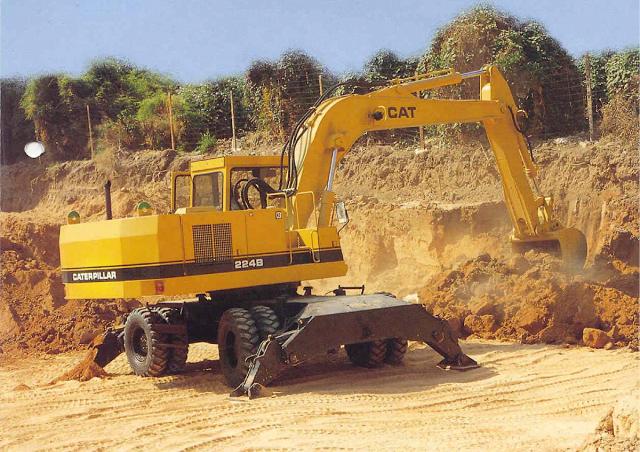 Caterpillar 224 B excavator specs & dimensions (1991 - 1994) | Diggers ...