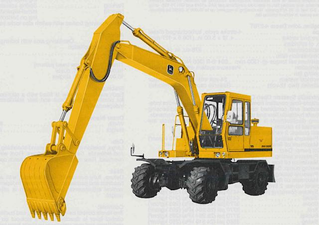 John Deere Construction 595 excavator specs & dimensions (1986 - 2021 ...