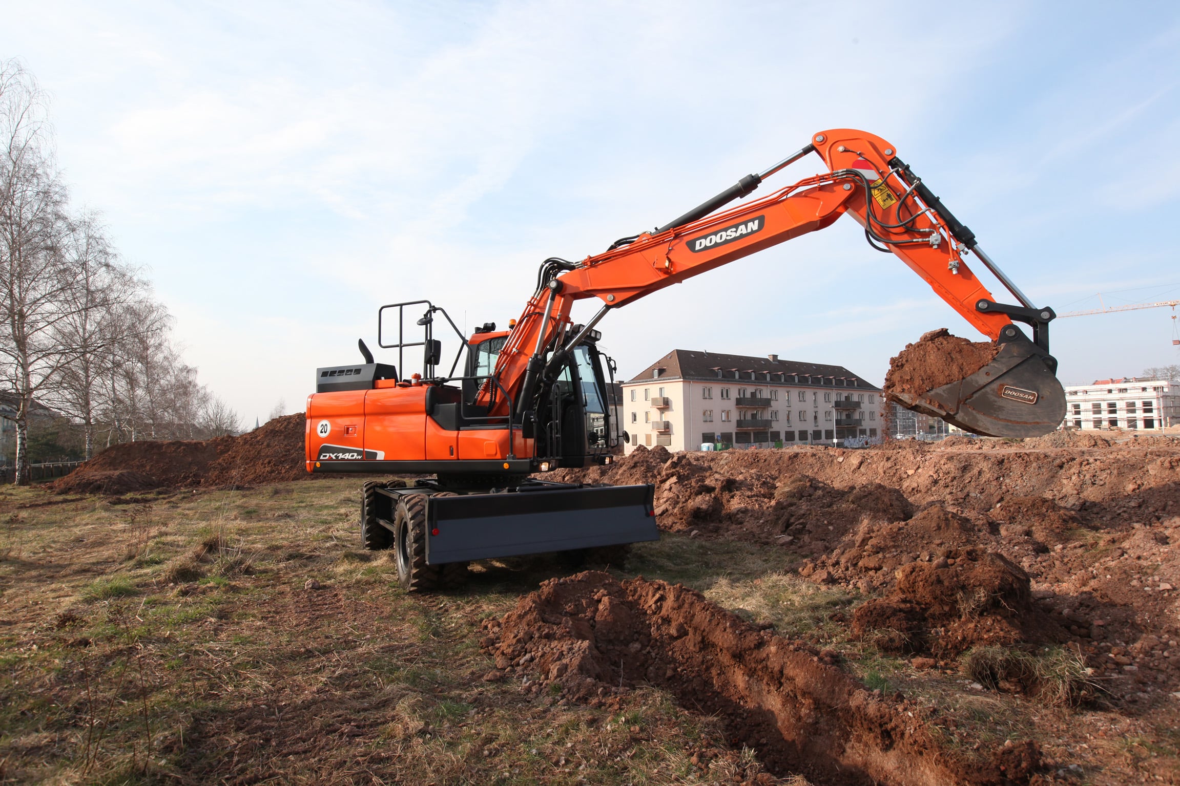Doosan DX140W-5 excavator specs & dimensions (2016 - 2021) | Diggers ...
