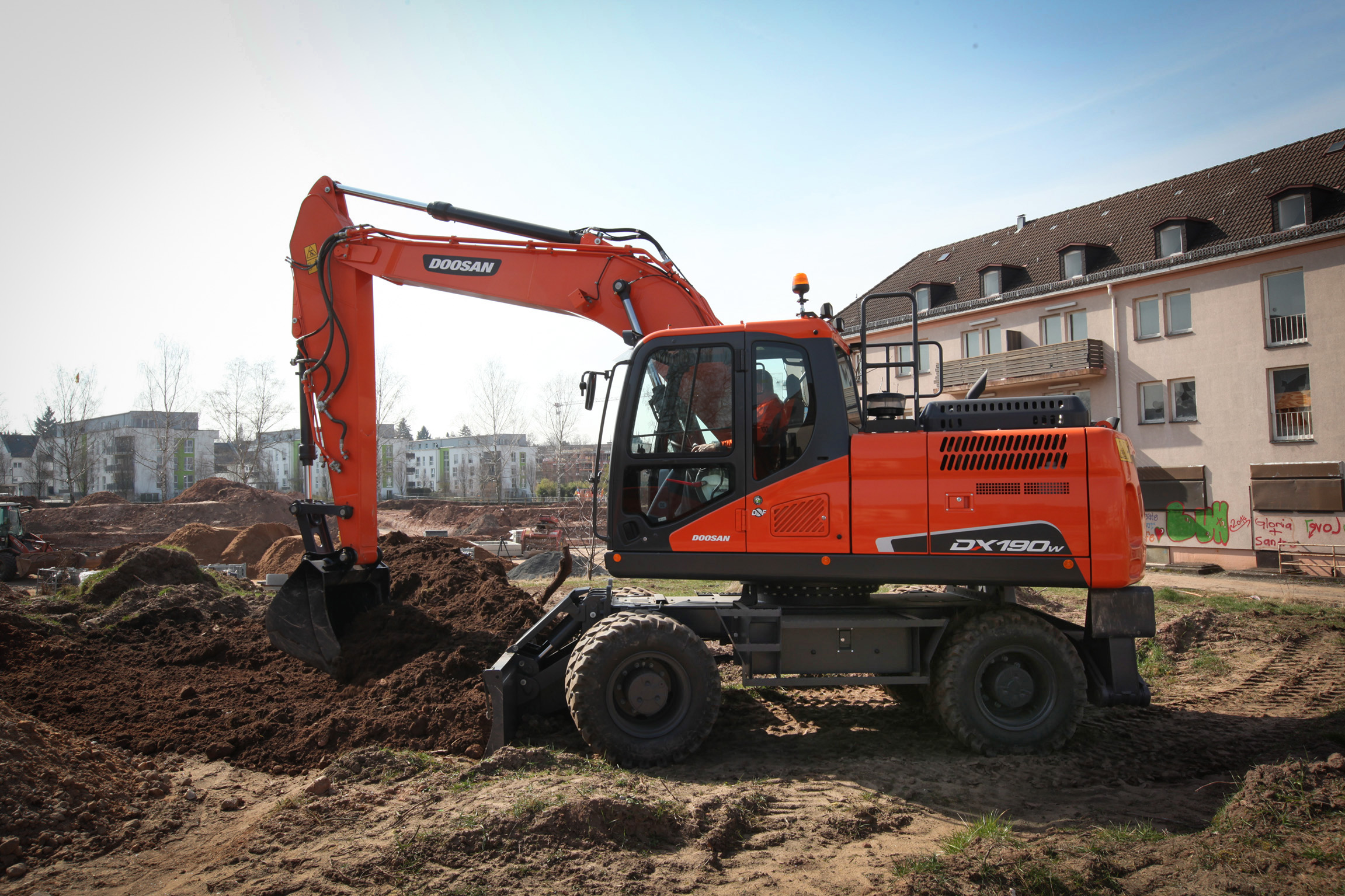 Doosan DX190W-5 excavator specs & dimensions (2016 - 2021) | Diggers ...
