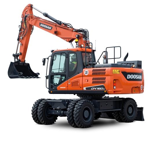 Doosan DX190W-5 excavator specs & dimensions (2016 - 2021) | Diggers ...