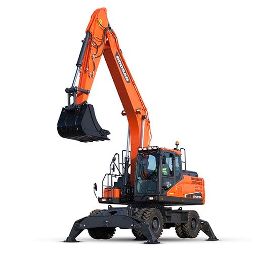 Doosan DX210W-5 excavator specs & dimensions (2015 - 2021) | Diggers ...