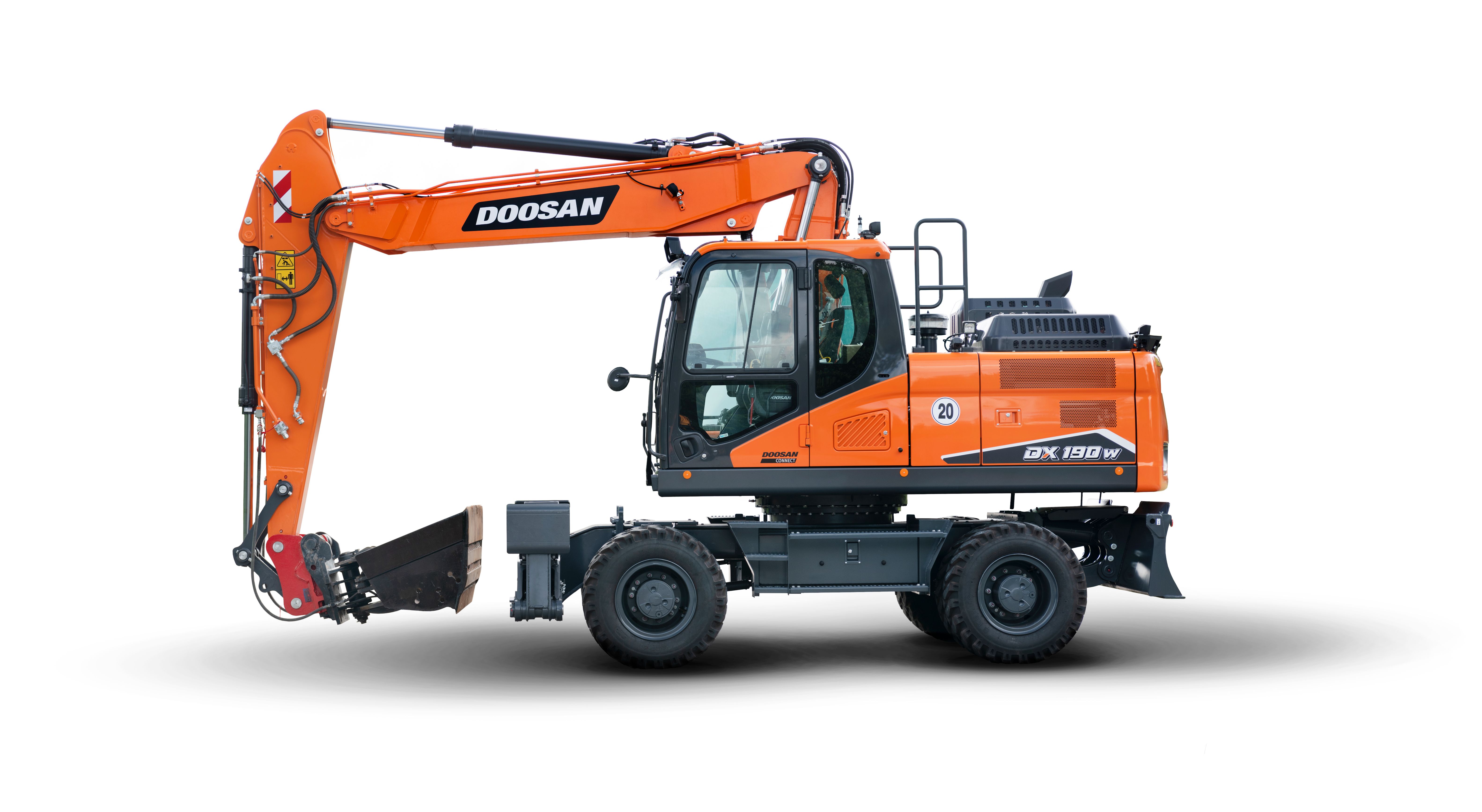 Doosan DX190W-7 excavator specs & dimensions (2021 - 2023) | Diggers ...