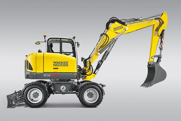 Wacker Neuson EW 100 excavator specs & dimensions (2014 - 2020 ...
