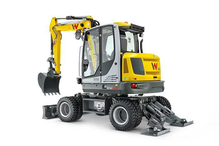 Wacker Neuson EW 65 excavator specs & dimensions (2016 - 2019 ...