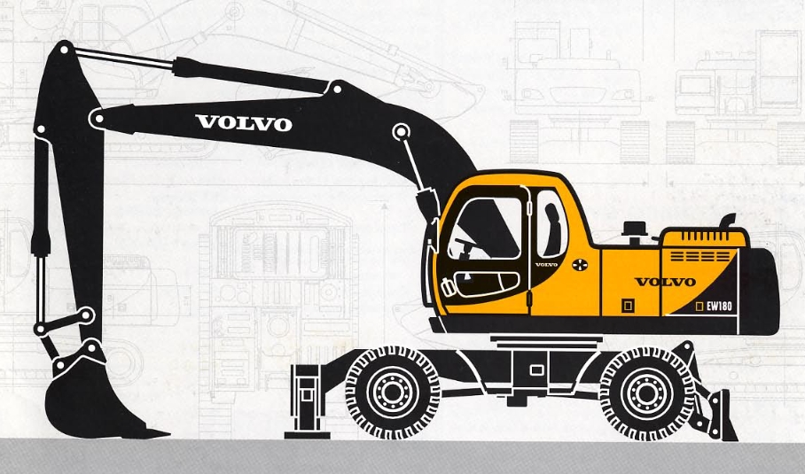 Volvo EW180 excavator specs & dimensions (2002 - 2003) | Diggers ...