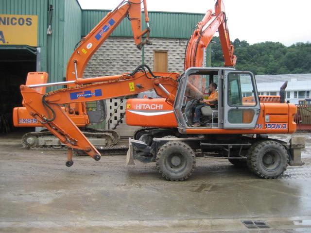 Fiat-Hitachi FH 150 W.3 excavator specs & dimensions (1998 - 1999 ...