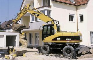 Caterpillar M 316 C VAH excavator specs & dimensions (2003 - 2006 ...