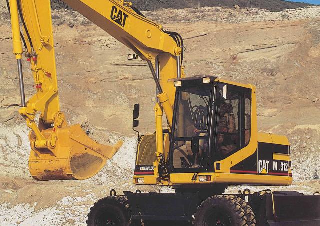 Caterpillar M312 excavator specs & dimensions (1996 - 2007) | Diggers ...