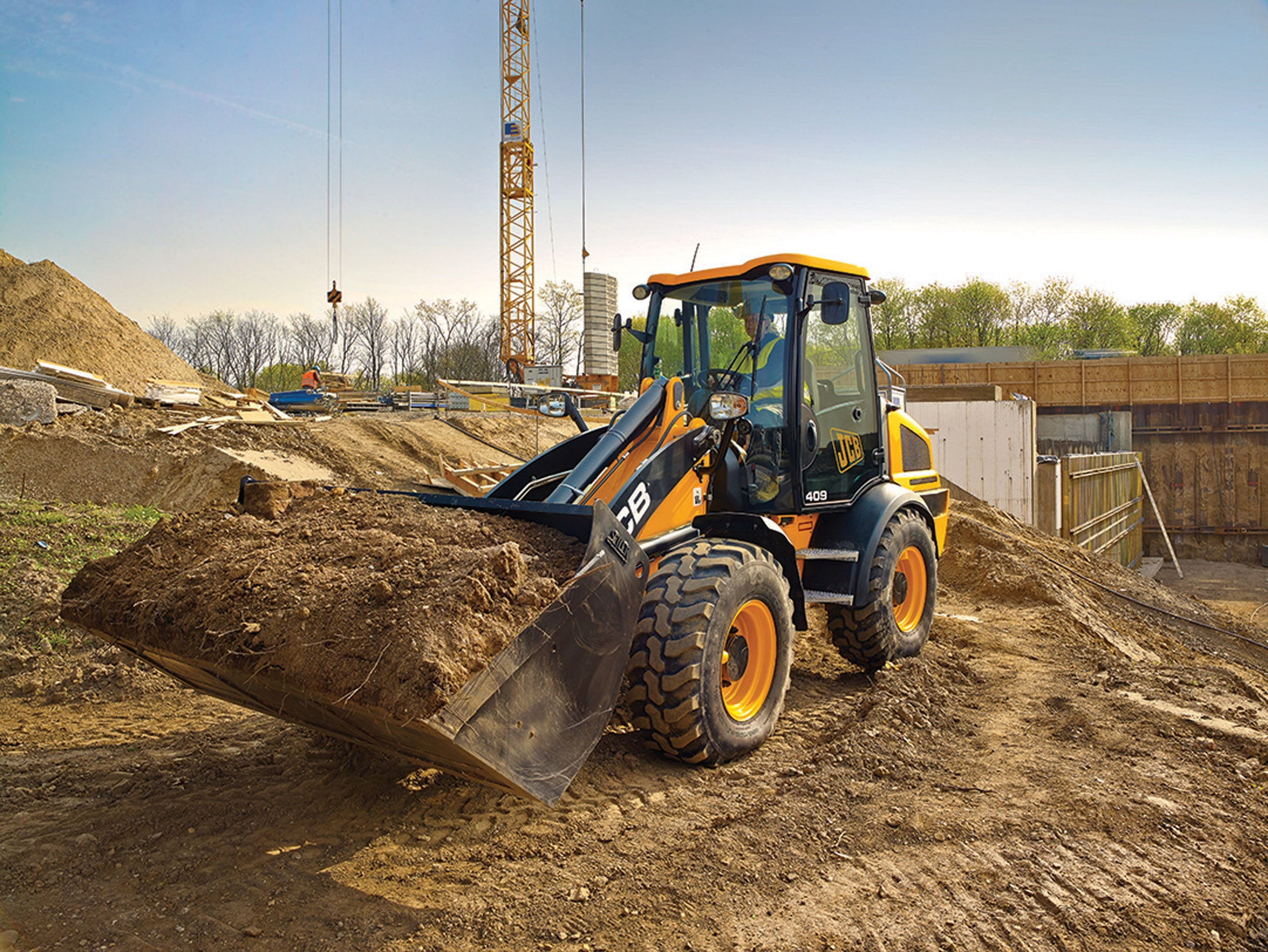 JCB 409 Wheel Loader Specs & Dimensions (2014 - 2019) | LECTURA Specs