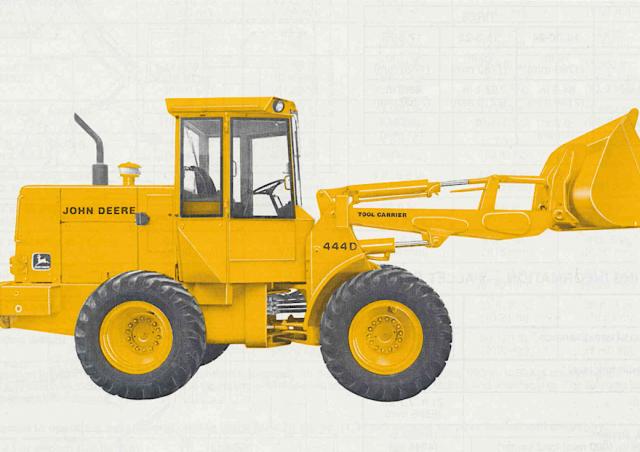 John Deere Construction 444 D TC Wheel Loader Specs & Dimensions (1986 ...