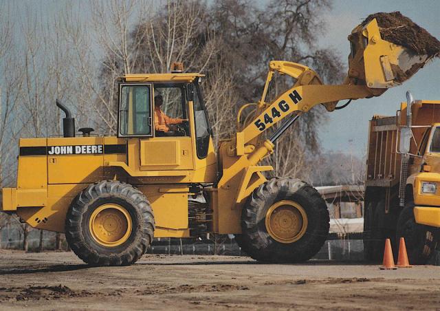 John Deere Construction 544 GH Wheel Loader Specs & Dimensions (1995 ...