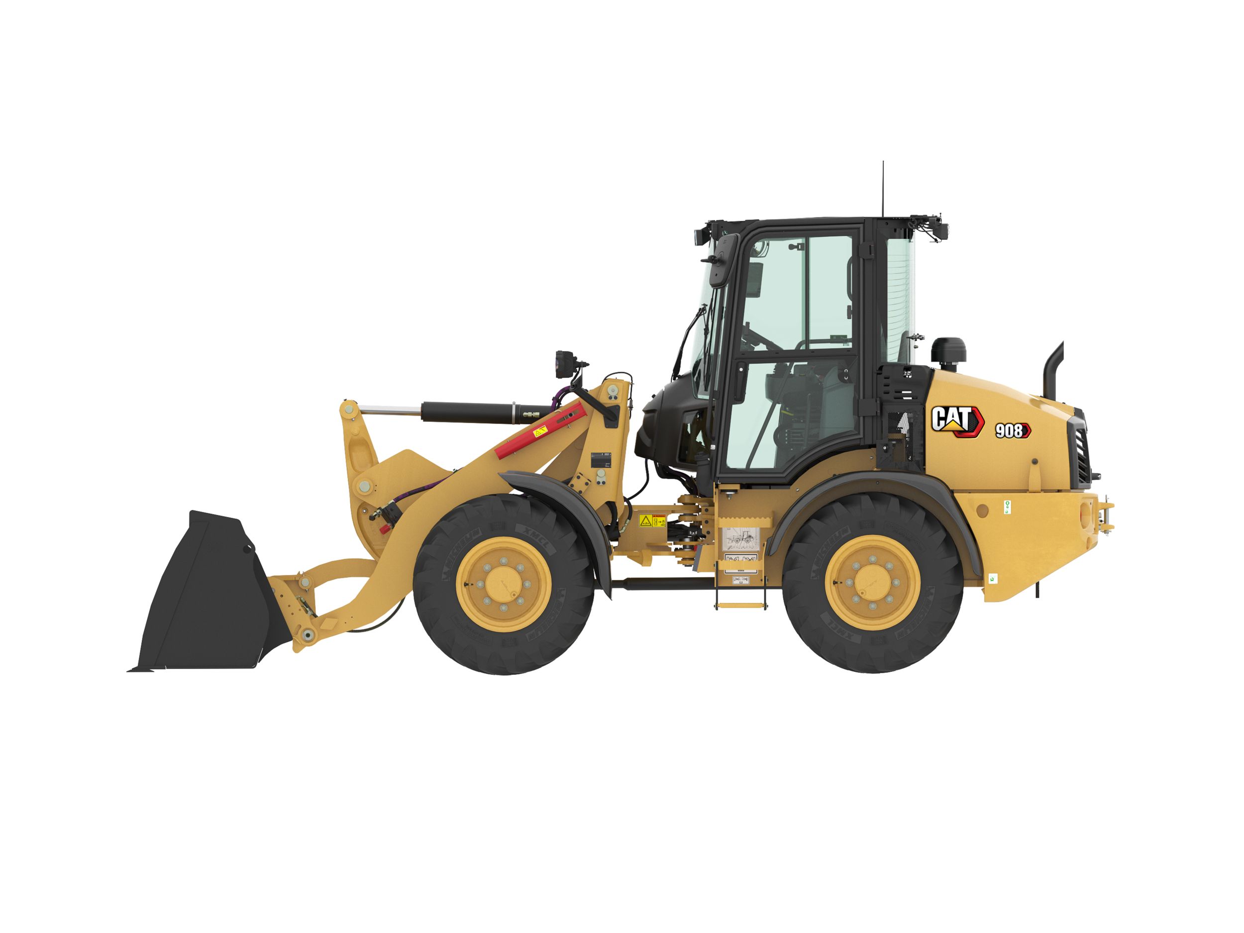 Caterpillar 908 Wheel Loader Specs & Dimensions (2022 - 2025) | LECTURA ...