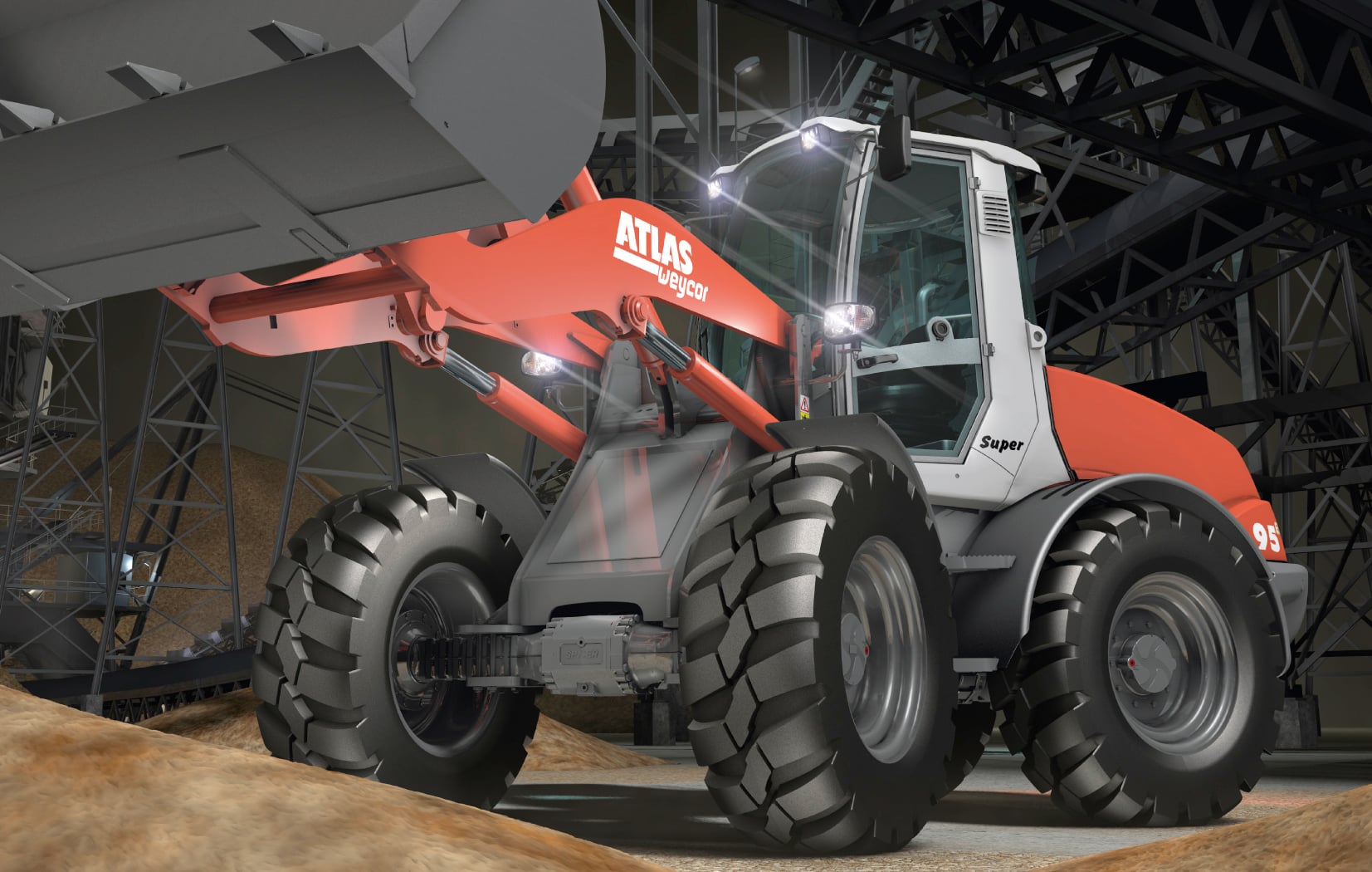 Atlas-weycor AR 95 e Wheel Loader Specs & Dimensions (2013 - 2015 ...