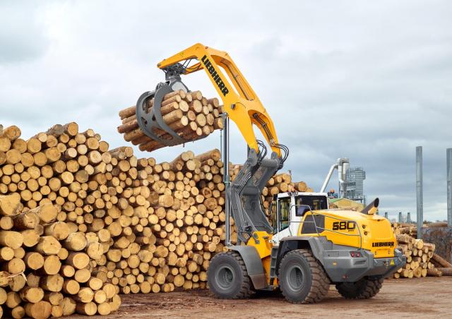 Liebherr L 580 LogHandler XPower Wheel Loader Specs & Dimensions (2023 ...
