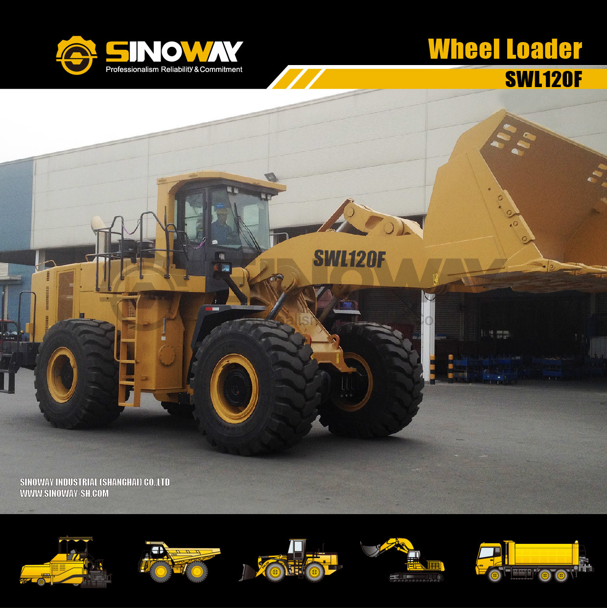 Sinoway SWL120F Wheel Loader Specs & Dimensions (2018 - 2025) | LECTURA ...