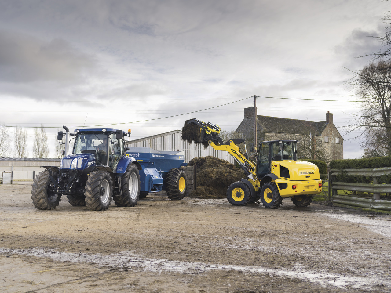 New Holland W70C Z-bar Wheel Loader Specs & Dimensions (2015 - 2021 ...