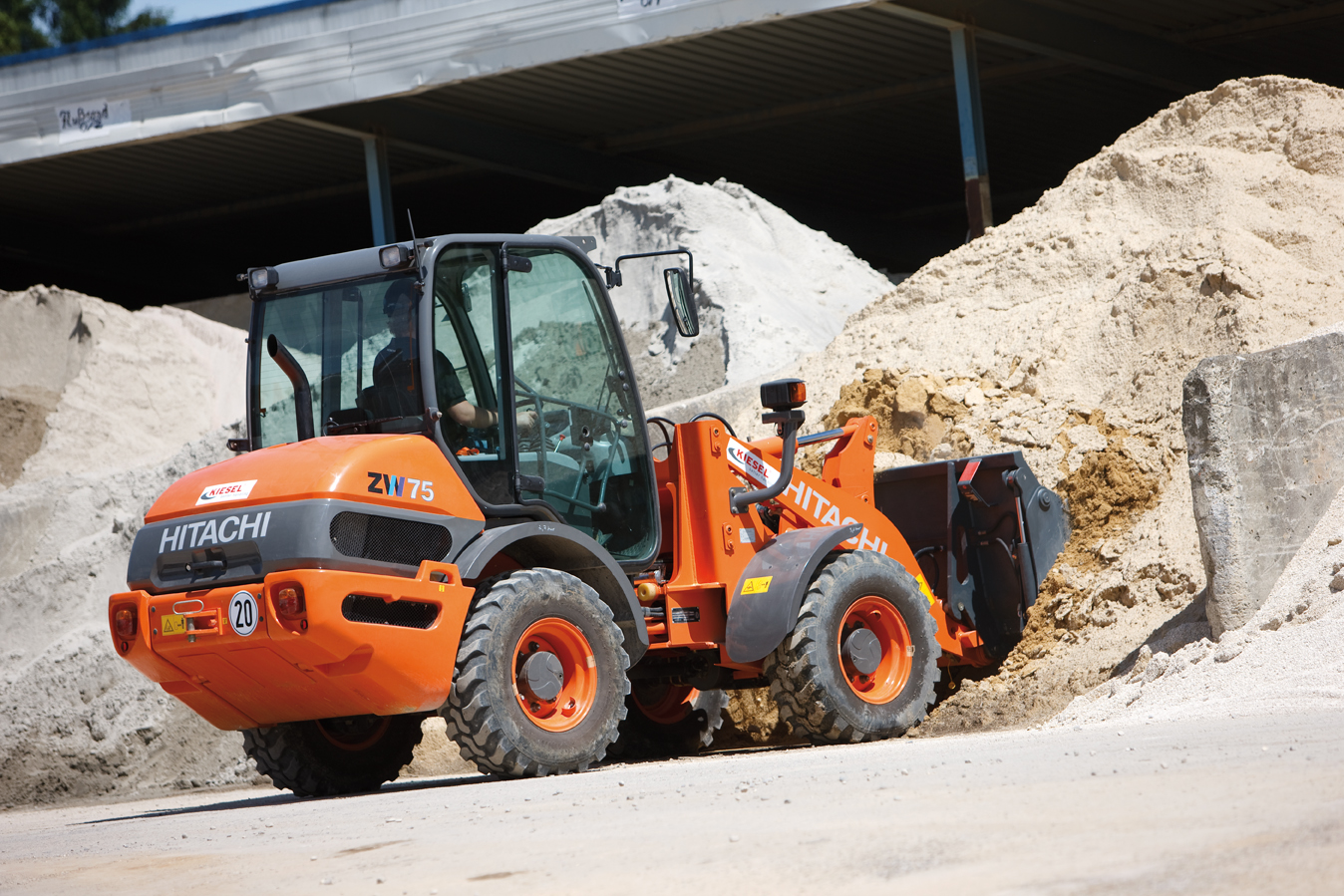 Hitachi ZW 75 Wheel Loader Specs & Dimensions (2010 - 2015) | LECTURA Specs