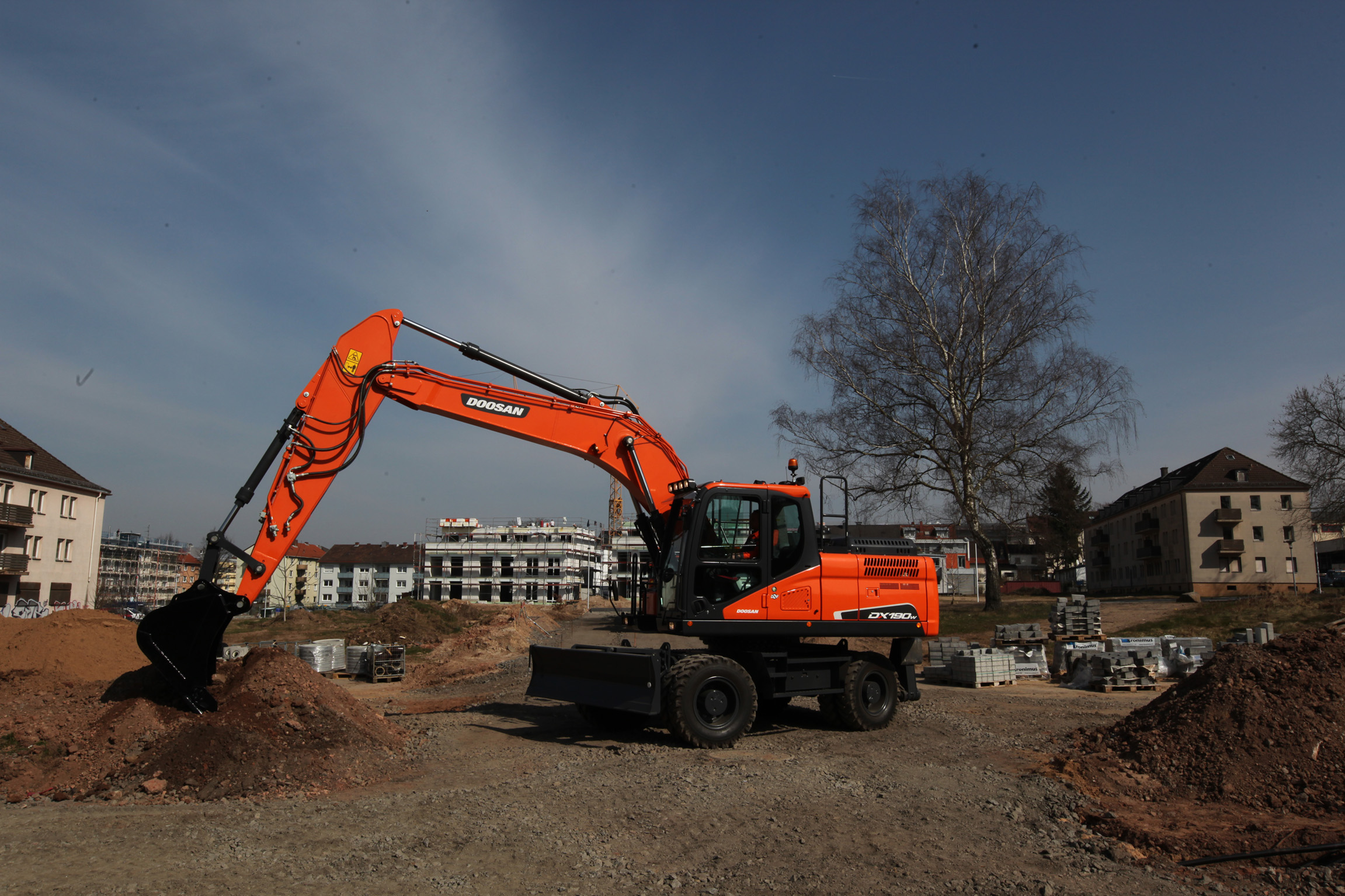 Doosan DX 190 W excavator specs & dimensions (2008 - 2013) | Diggers ...