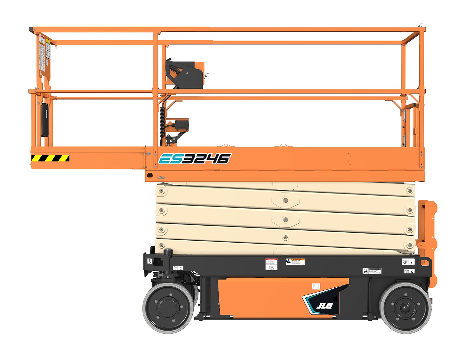 JLG ES3246 Specs & Dimensions (2021 - 2025) | Wheeled scissor lifts ...