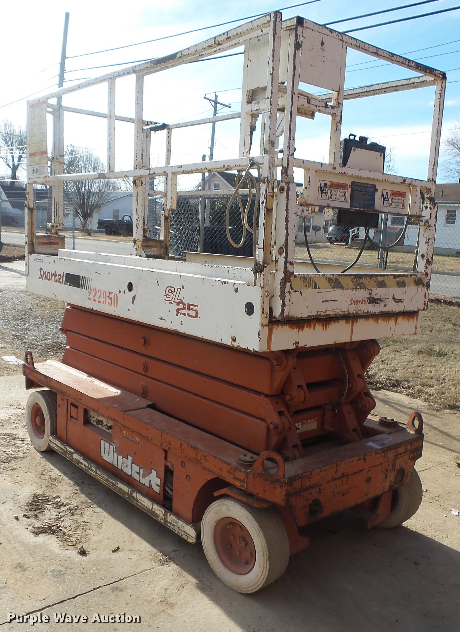 Snorkel SL 25 Specs & Dimensions (1995 - 2001) | Wheeled scissor lifts ...