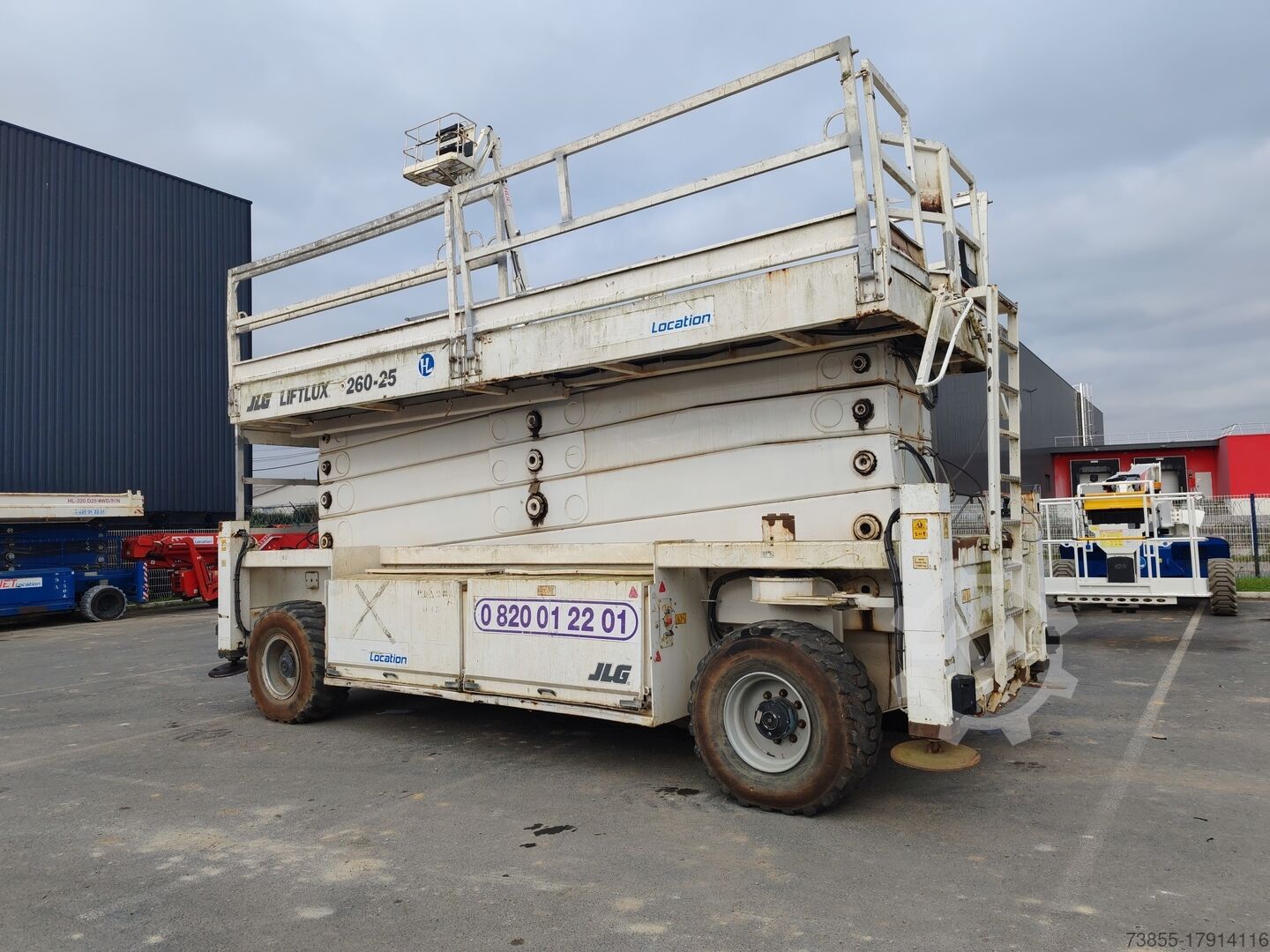 Liftlux SL 260-25 SP Specs & Dimensions (2001 - 2004) | Wheeled scissor ...