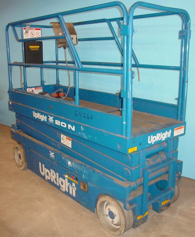 UpRight X 20 N Specs & Dimensions (1994 - 2005) | Wheeled scissor lifts ...