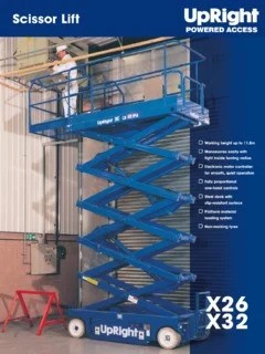 UpRight X 26 UN Specs & Dimensions ( - 2025) | Wheeled scissor lifts ...